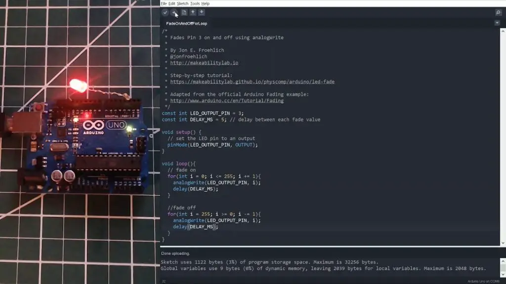 How to Fade an LED: Use PWM to control LED brightness Arduino