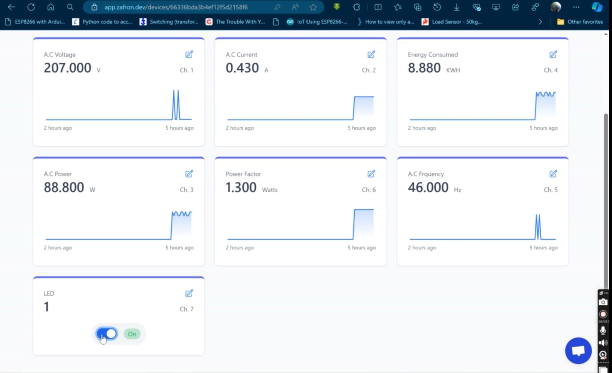 Home Energy Monitoring System Using Arduino - Smartthings